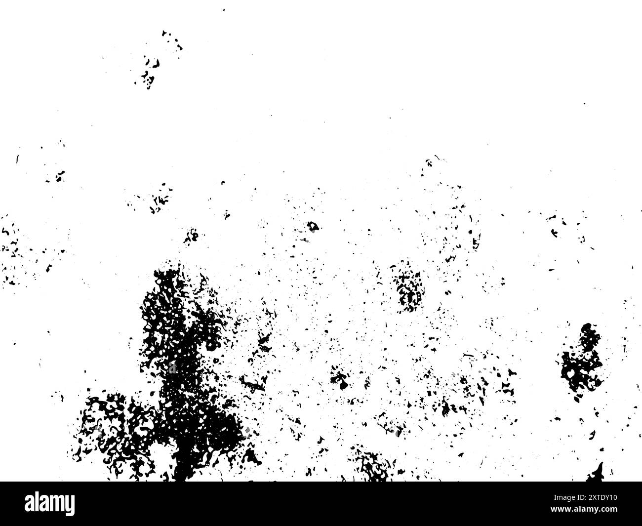 Rusty grunge texture. Aggressive damaged surface. Black white ...