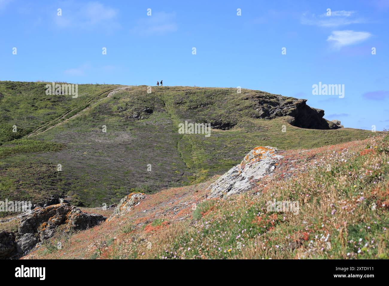 Coastal footpath (GR340) between Ancient semaphore Er Hastellic and ...