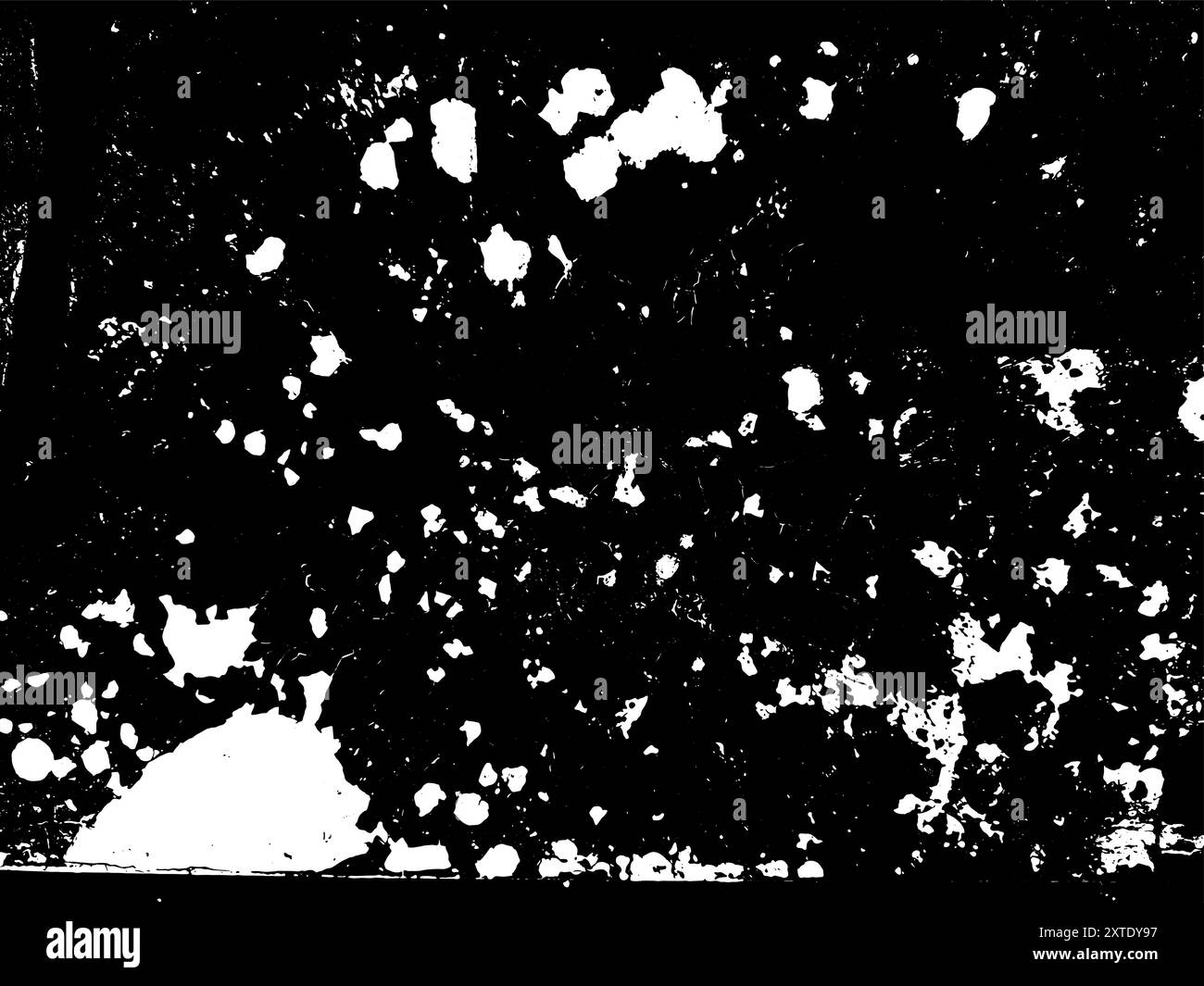Rusty grunge texture. Aggressive damaged surface. Black white ...