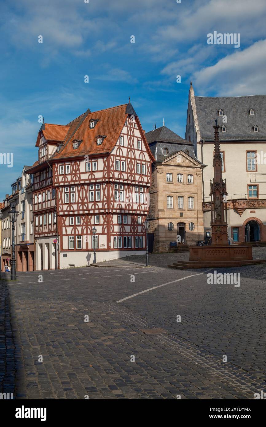 The old town of Aschaffenburg in Germany Stock Photo - Alamy