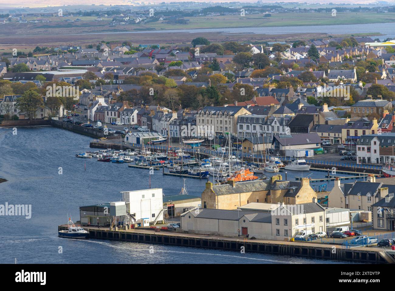 Scenic View of Stornoway Harbour and Town From Castle Grounds on the ...