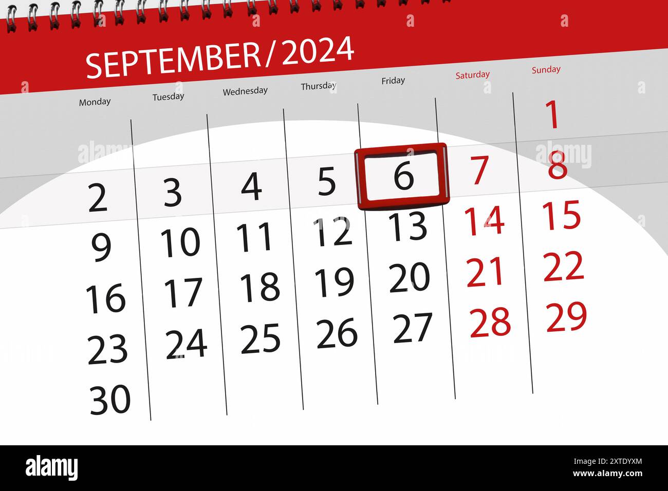 Calendar 2024, deadline, day, month, page, organizer, date, September ...