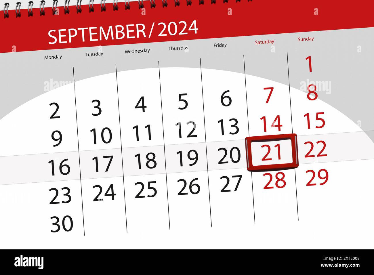 Calendar 2024, deadline, day, month, page, organizer, date, September ...