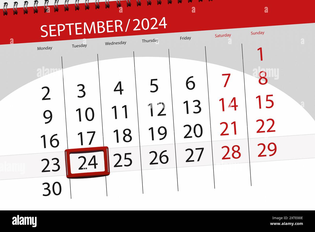 Calendar 2024, deadline, day, month, page, organizer, date, September ...