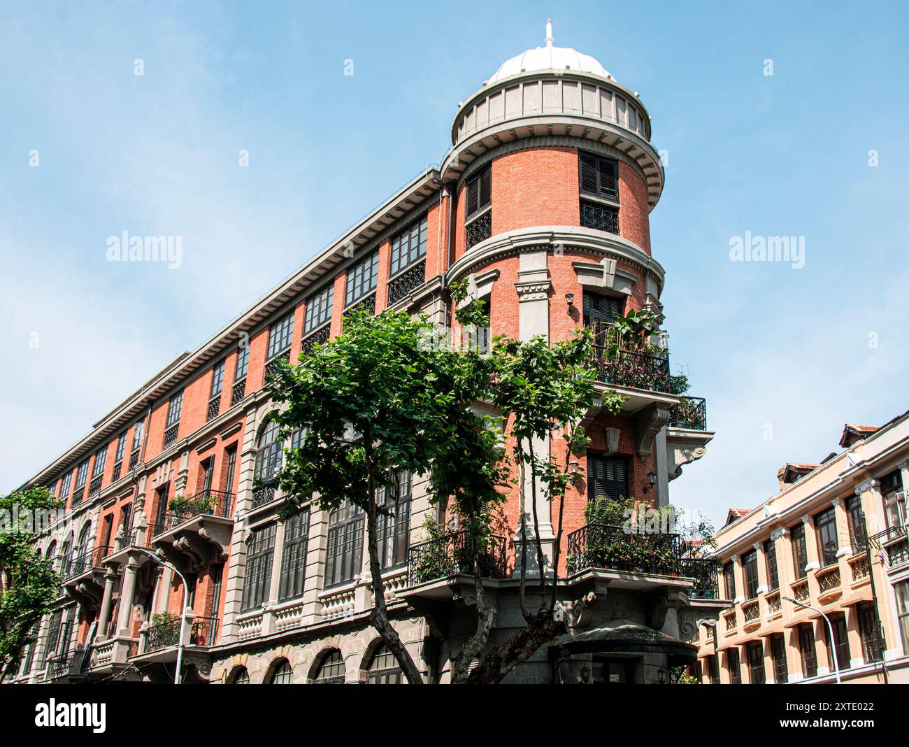 The Banov's house was built by Russian nobles in Wuhan. Historic red ...