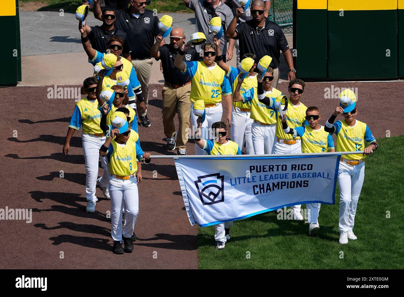 The Puerto Rico Region Champions from Guayama, Puerto Rico, participate ...
