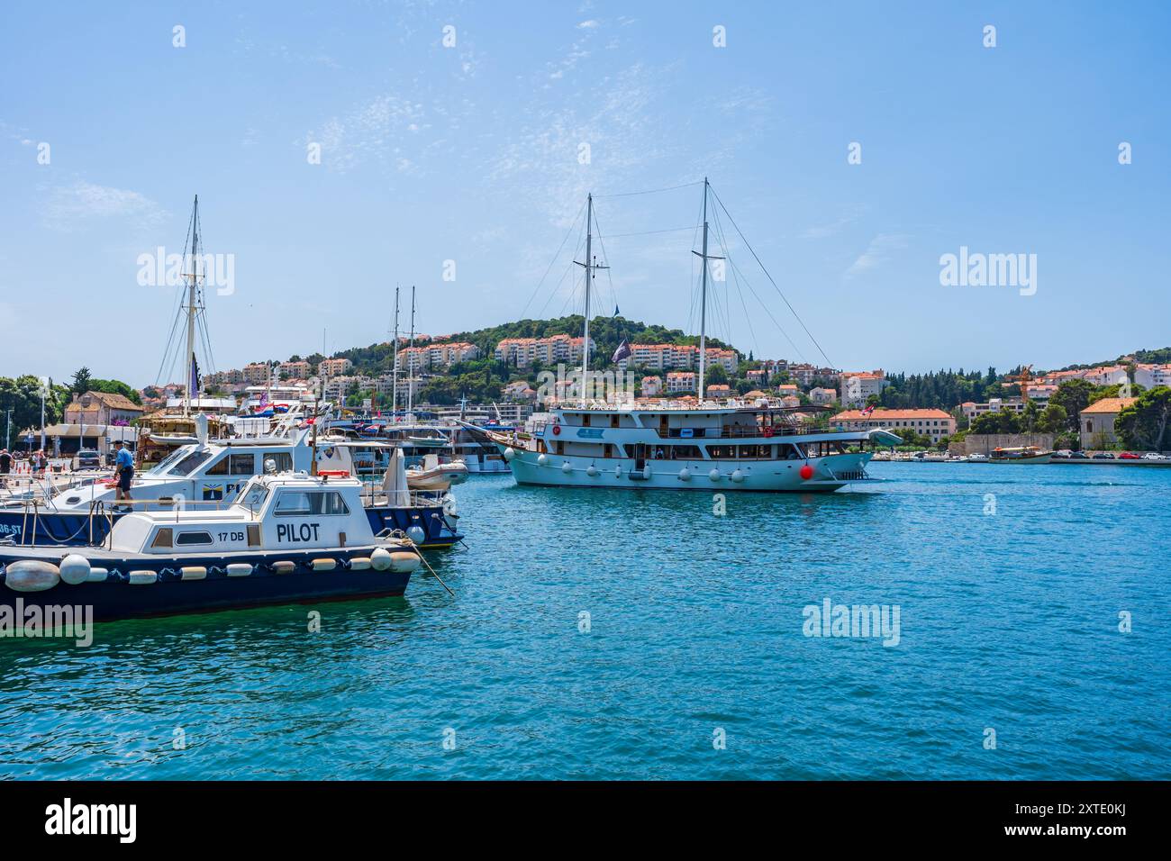 DUBROVNIK, CROATIA - JUNE 24, 2024: View of Dubrovnik cruise port ...