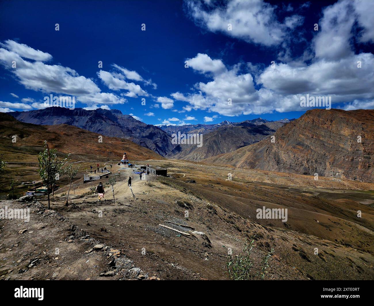 beautiful nature of langza village, spiti valley Stock Photo - Alamy