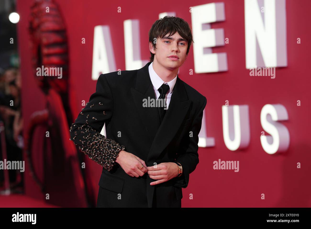 Spike Fearn arrives at the premiere of "Alien: Romulus" on Wednesday ...