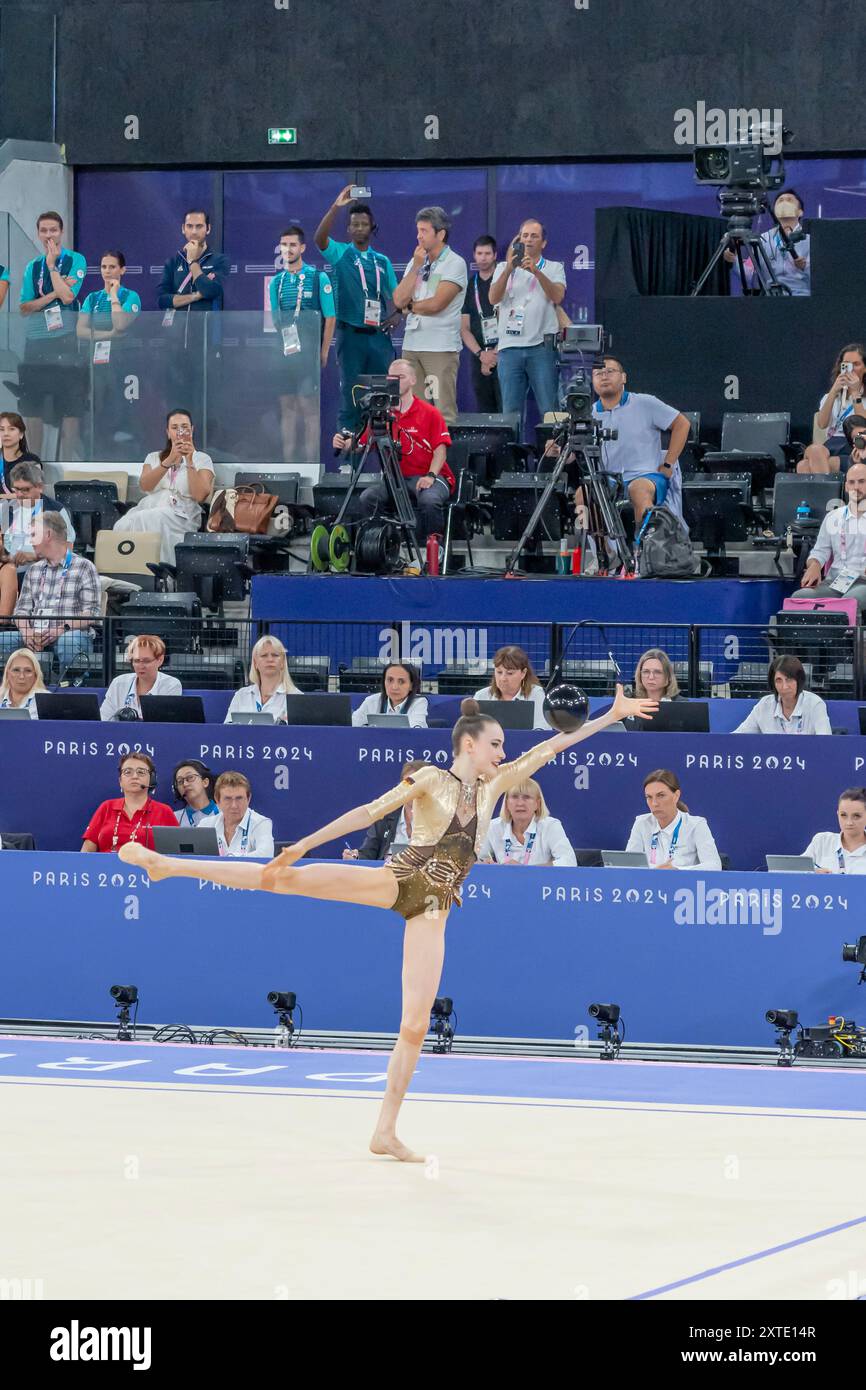 Paris, France - 08 08 2024: Olympic Games Paris 2024. View of wommen's ...