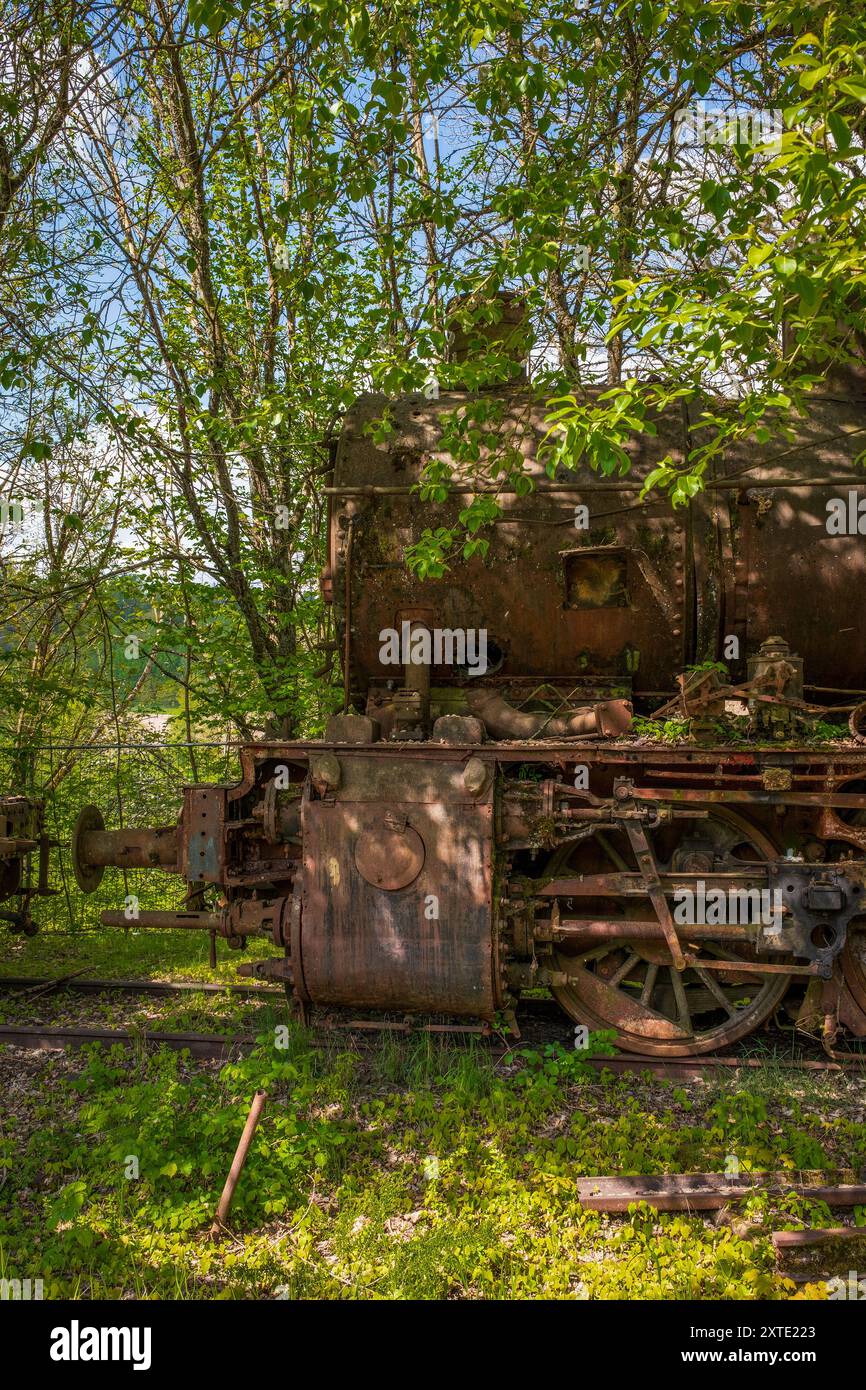Old historic railway vehicles in Germany Stock Photo - Alamy