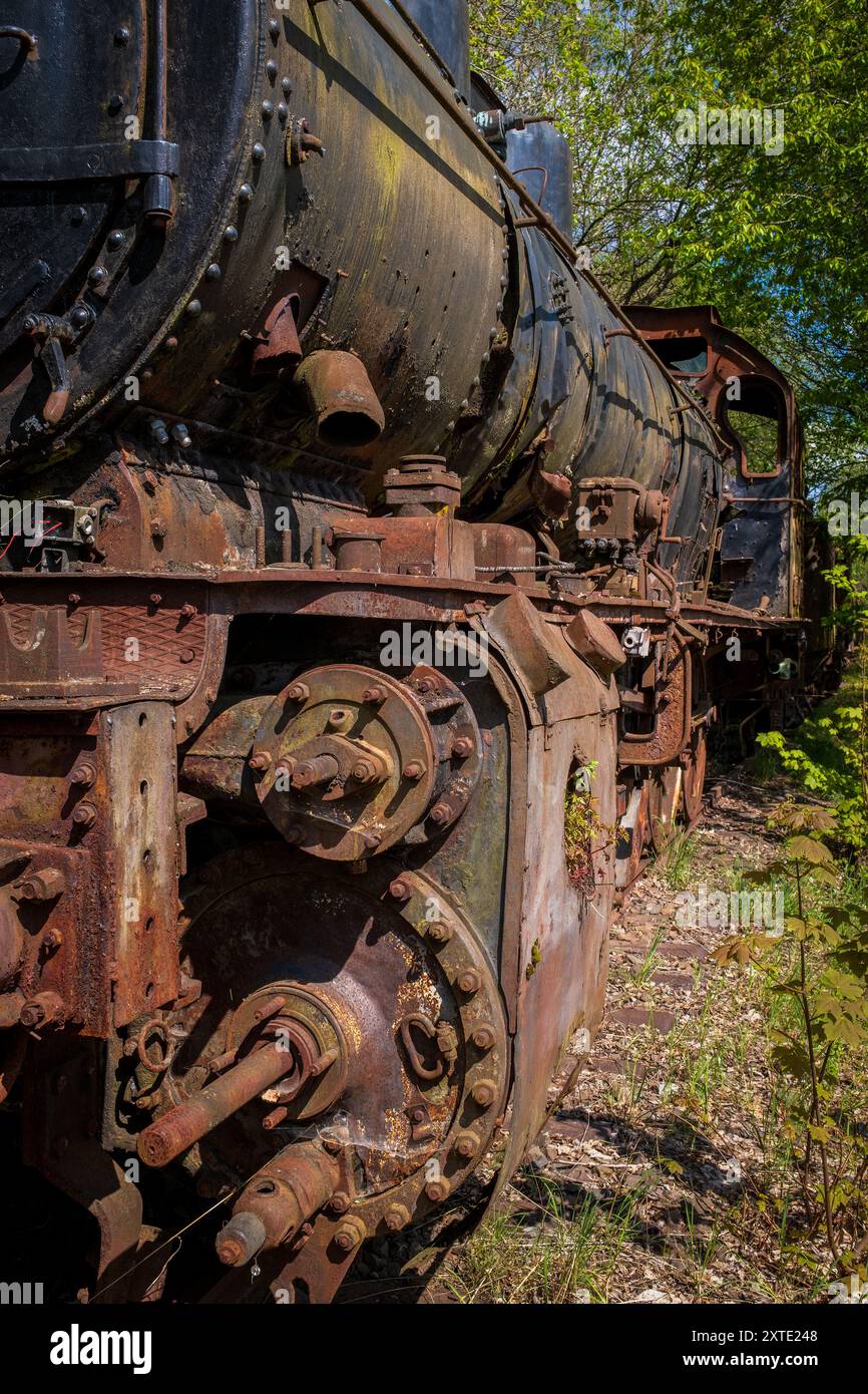 Old historic railway vehicles in Germany Stock Photo - Alamy