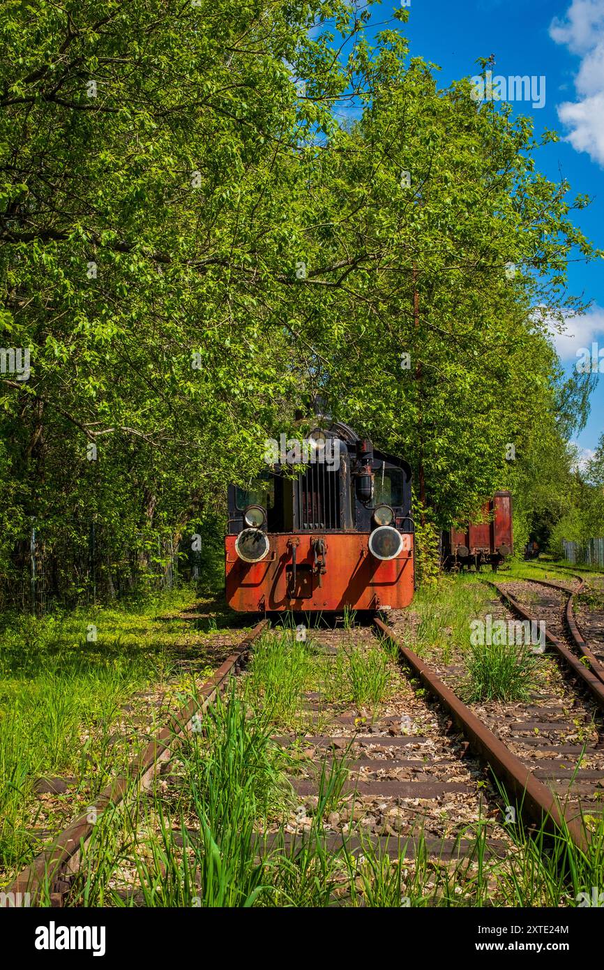 Old historic railway vehicles in Germany Stock Photo - Alamy