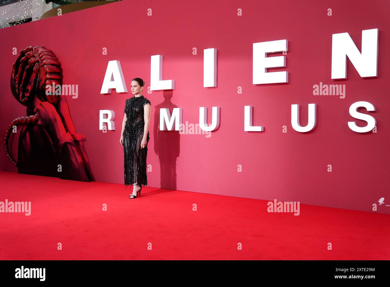Cailee Spaeny arrives at the premiere of "Alien: Romulus" on Wednesday ...