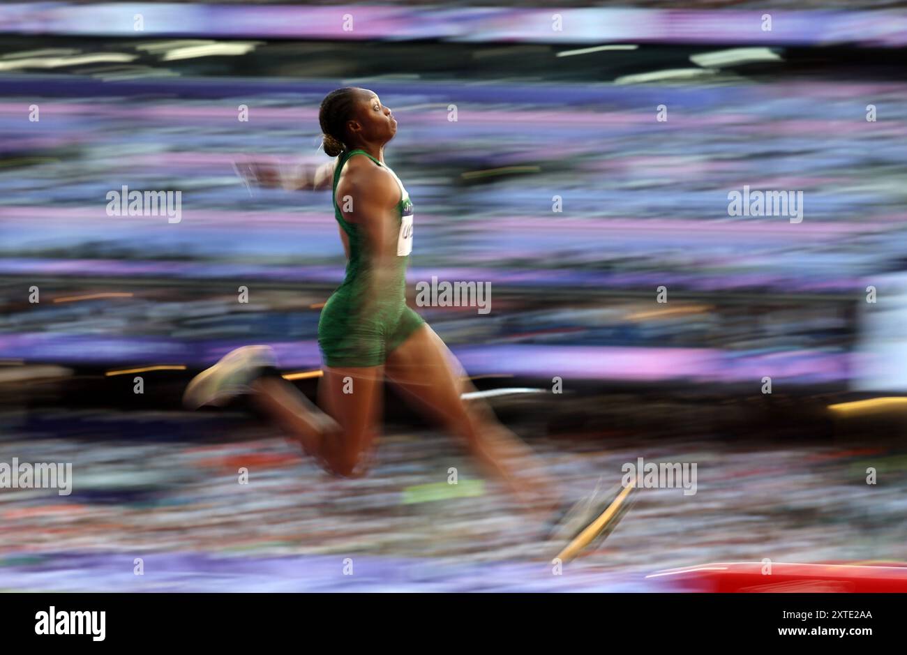 PARIS, FRANCE - AUGUST 08: Ruth Usoro of Team Nigeria competes in the ...