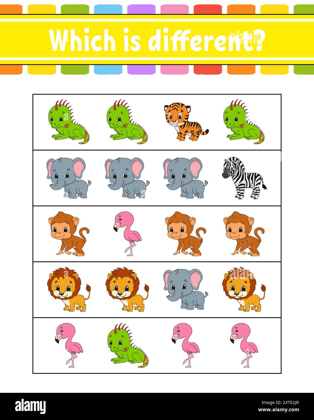 Which is different. Educational activity worksheet for kids and ...
