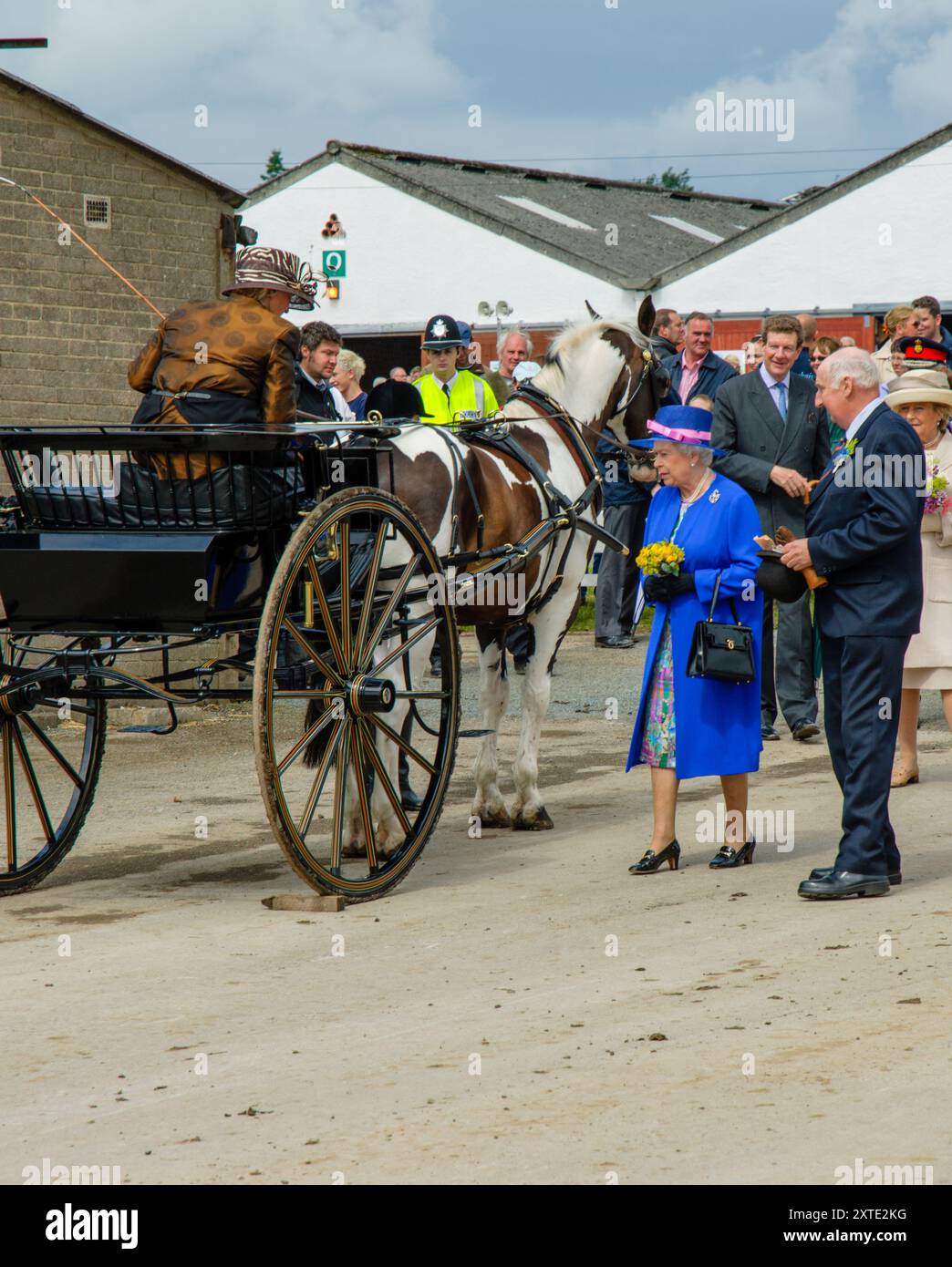 Queen Elizabeth II Meeting The Carriage Driving Class at the Great ...