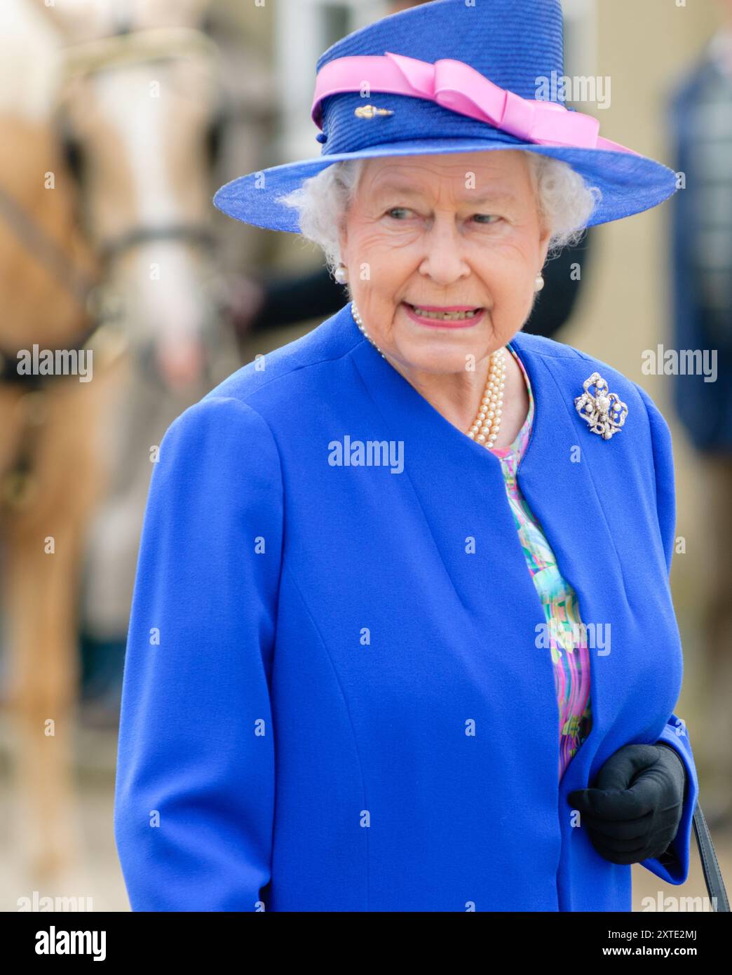 Queen Elizabeth II Meeting The Carriage Driving Class at the Great ...