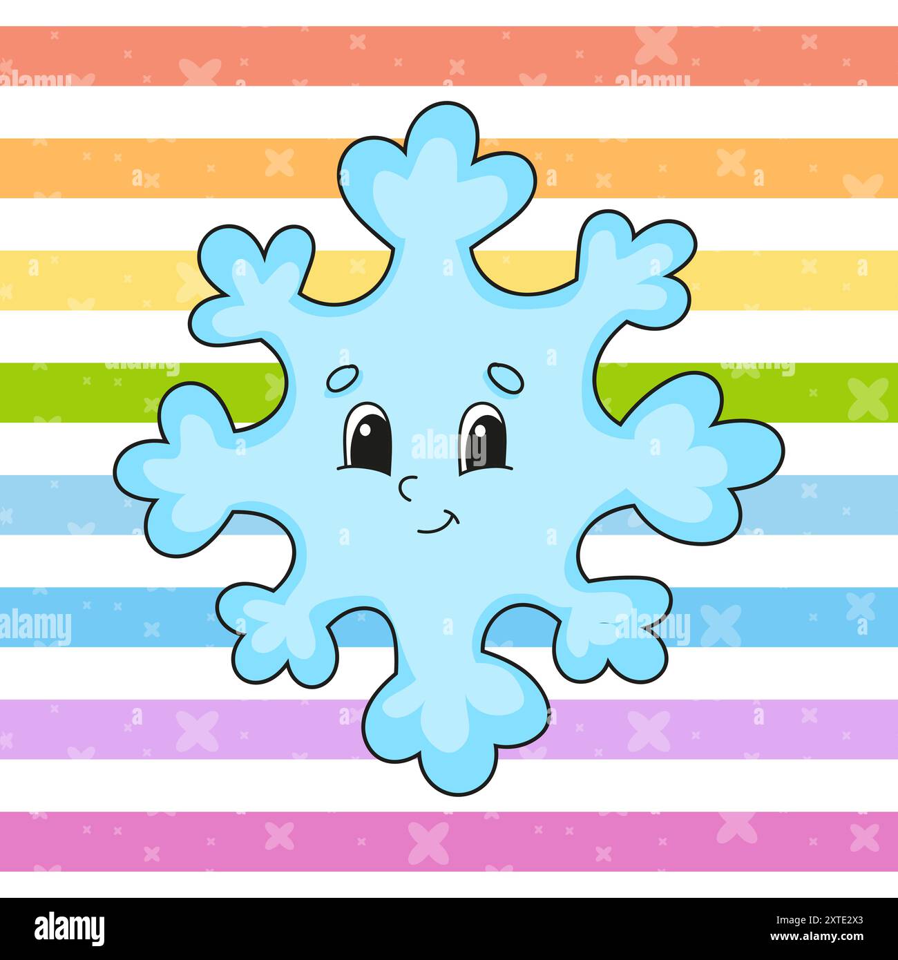 Colorful vector illustration. cartoon character. Isolated on abstract ...