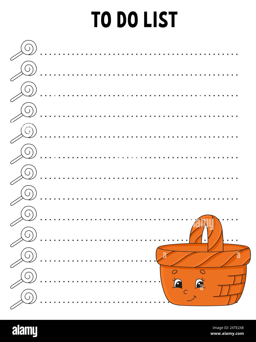 To do list. Printable template. Lined sheet. Handwriting paper. For ...