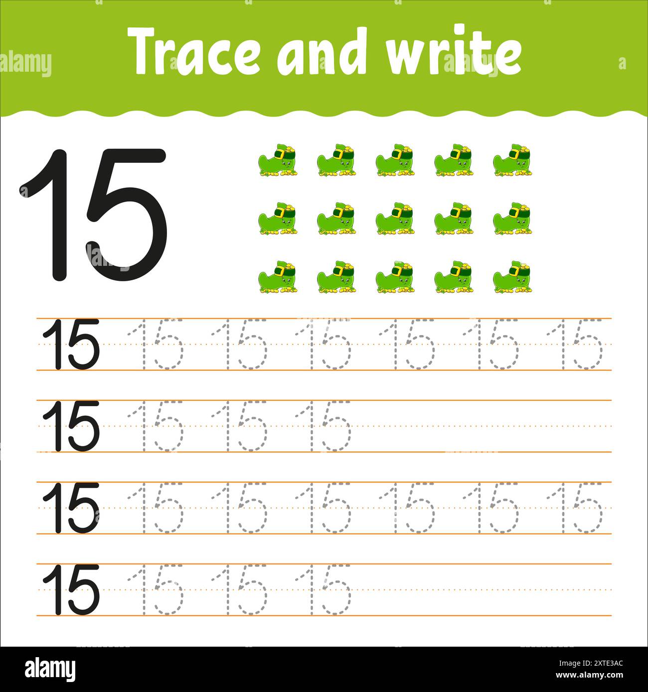 Learn Numbers. Trace and write. Handwriting practice. Learning numbers ...