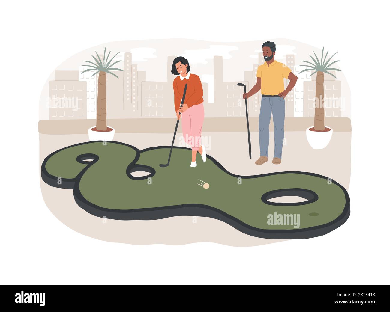 Outdoor recreation area isolated cartoon vector illustrations Stock ...