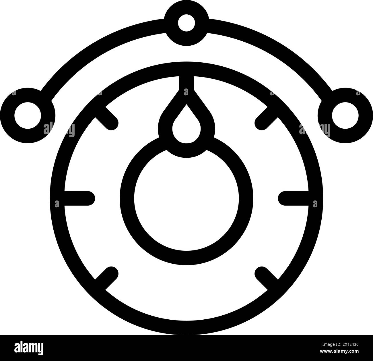 Pendulum clock oscillation Stock Vector Images - Alamy