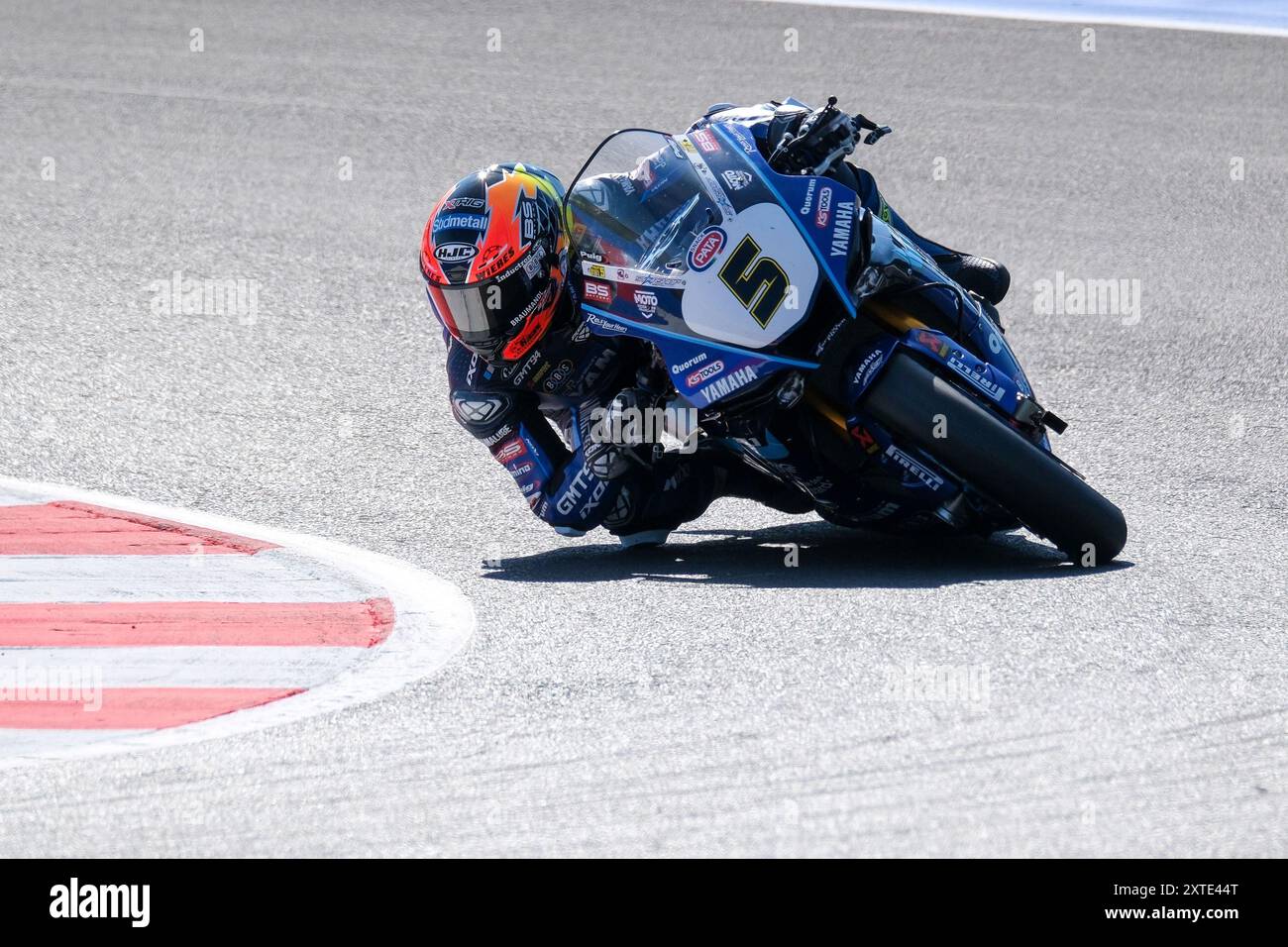 (5) Philipp Oettl from Germany of Team GMT94 Yamaha, rides Yamaha YZF ...