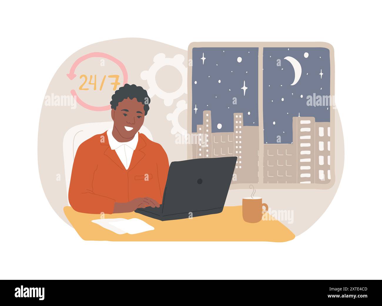 24 hour access Stock Vector Images - Alamy