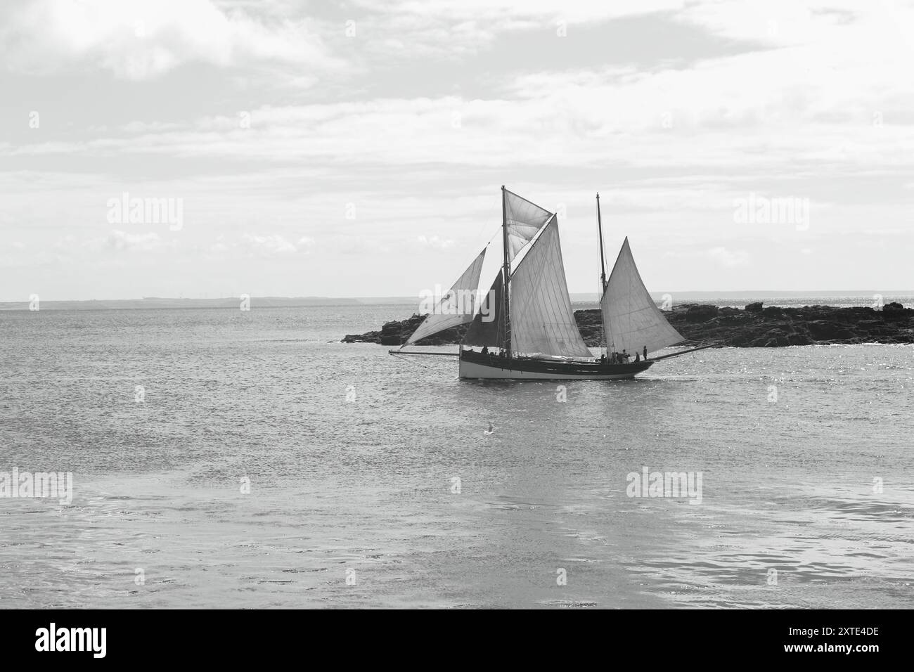 Cornish Luggers racing in Mousehole Sea, Salts and Sail 2024. Mousehole ...