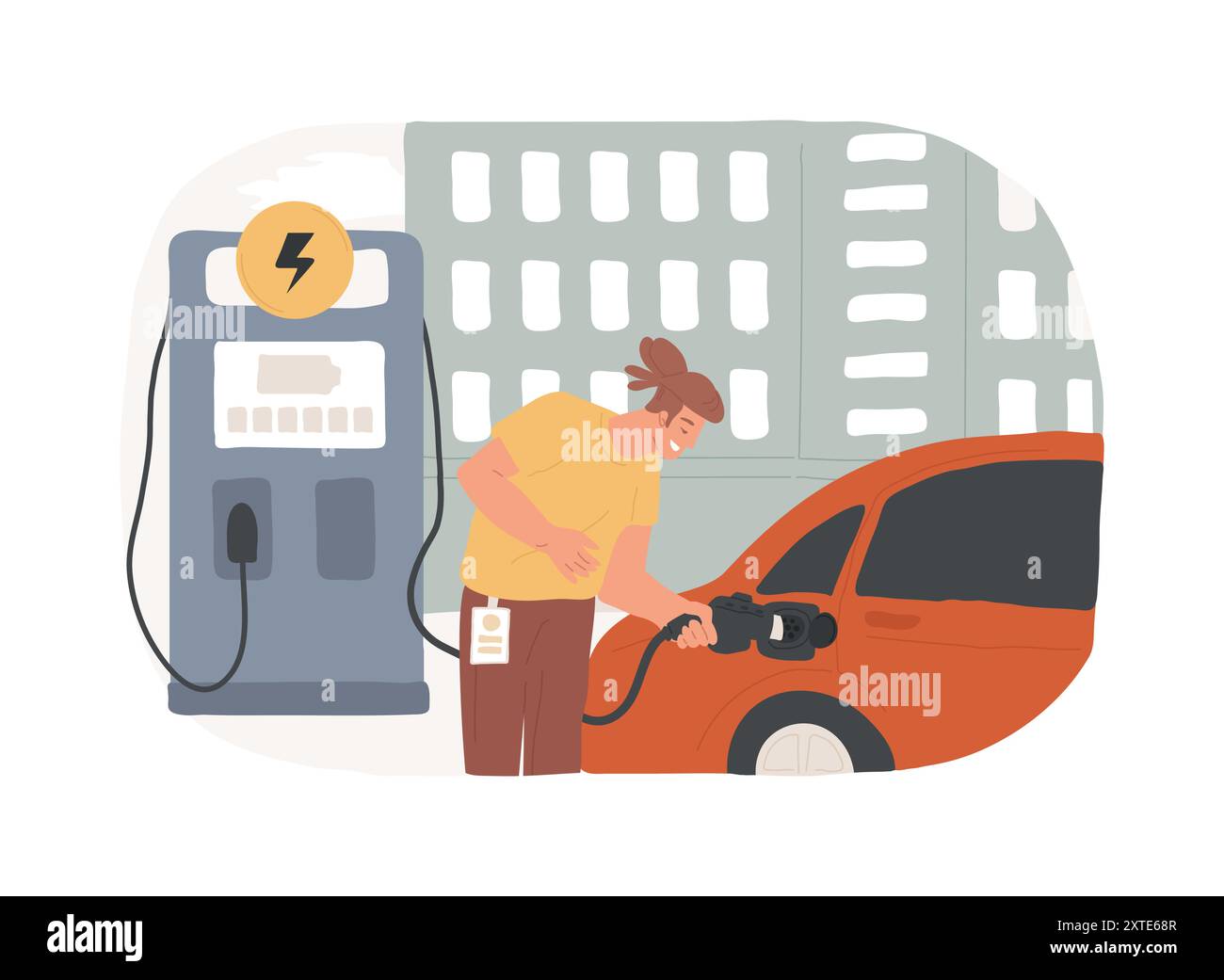 Charging center electric Stock Vector Images - Alamy