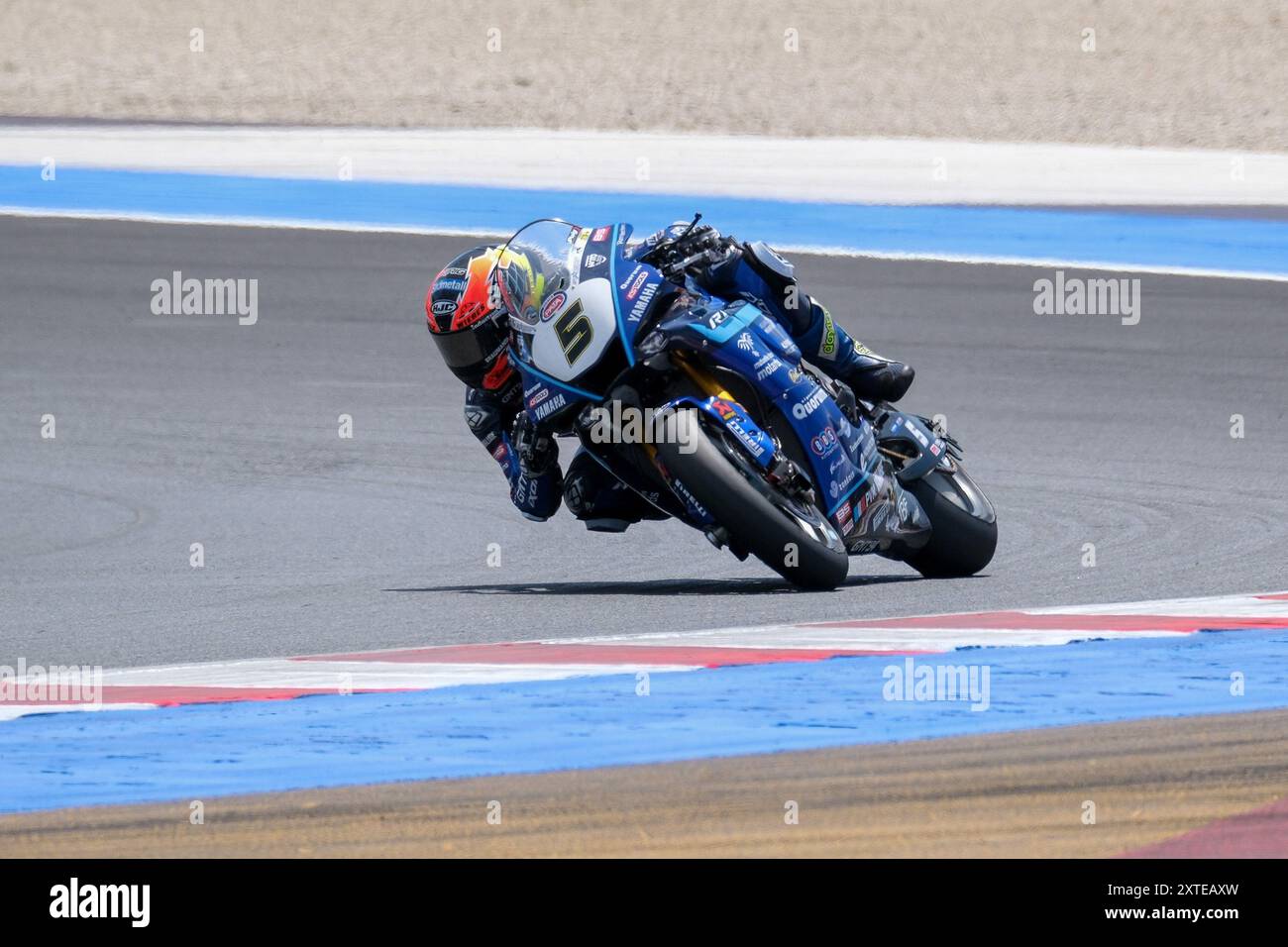 (5) Philipp Oettl from Germany of Team GMT94 Yamaha, rides Yamaha YZF ...