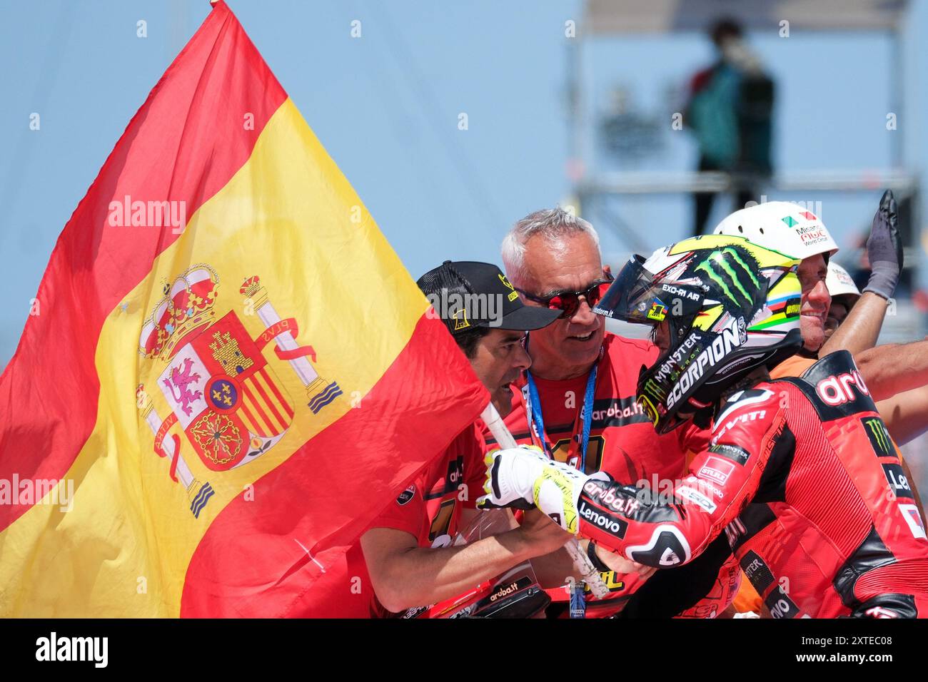(1) Alvaro Bautista from Spain of Aruba.it Ducati Team, rides Ducati ...