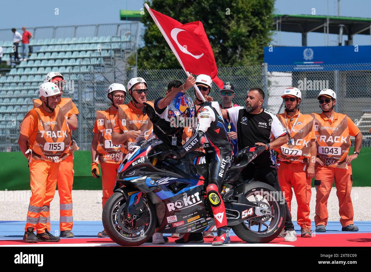 (54) Toprak Razgatlioglu from Turkey of ROKiT BMW Motored WorldSBK Team, rides BMW M1000 RR ...