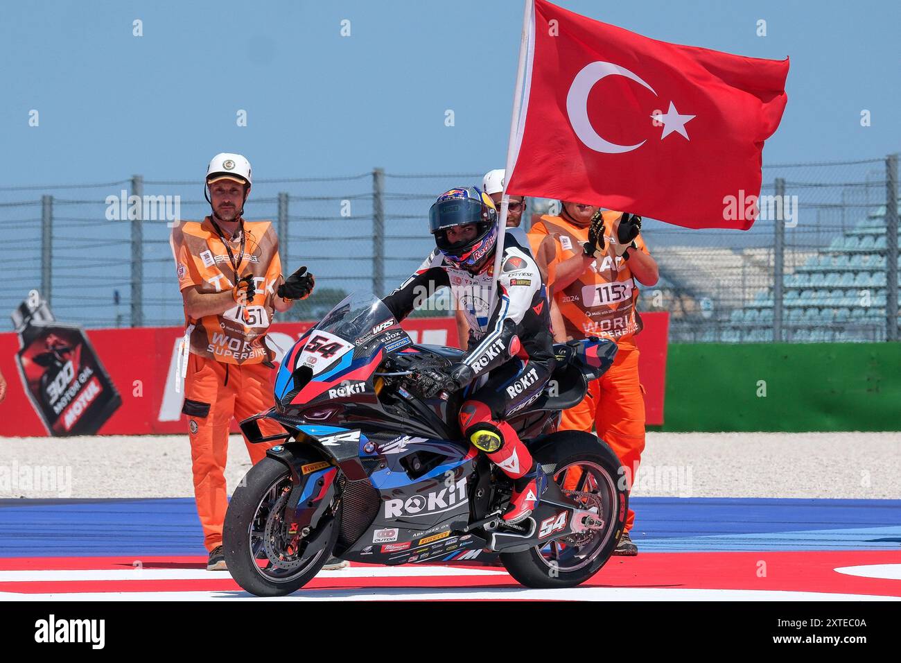 (54) Toprak Razgatlioglu from Turkey of ROKiT BMW Motored WorldSBK Team, rides BMW M1000 RR ...