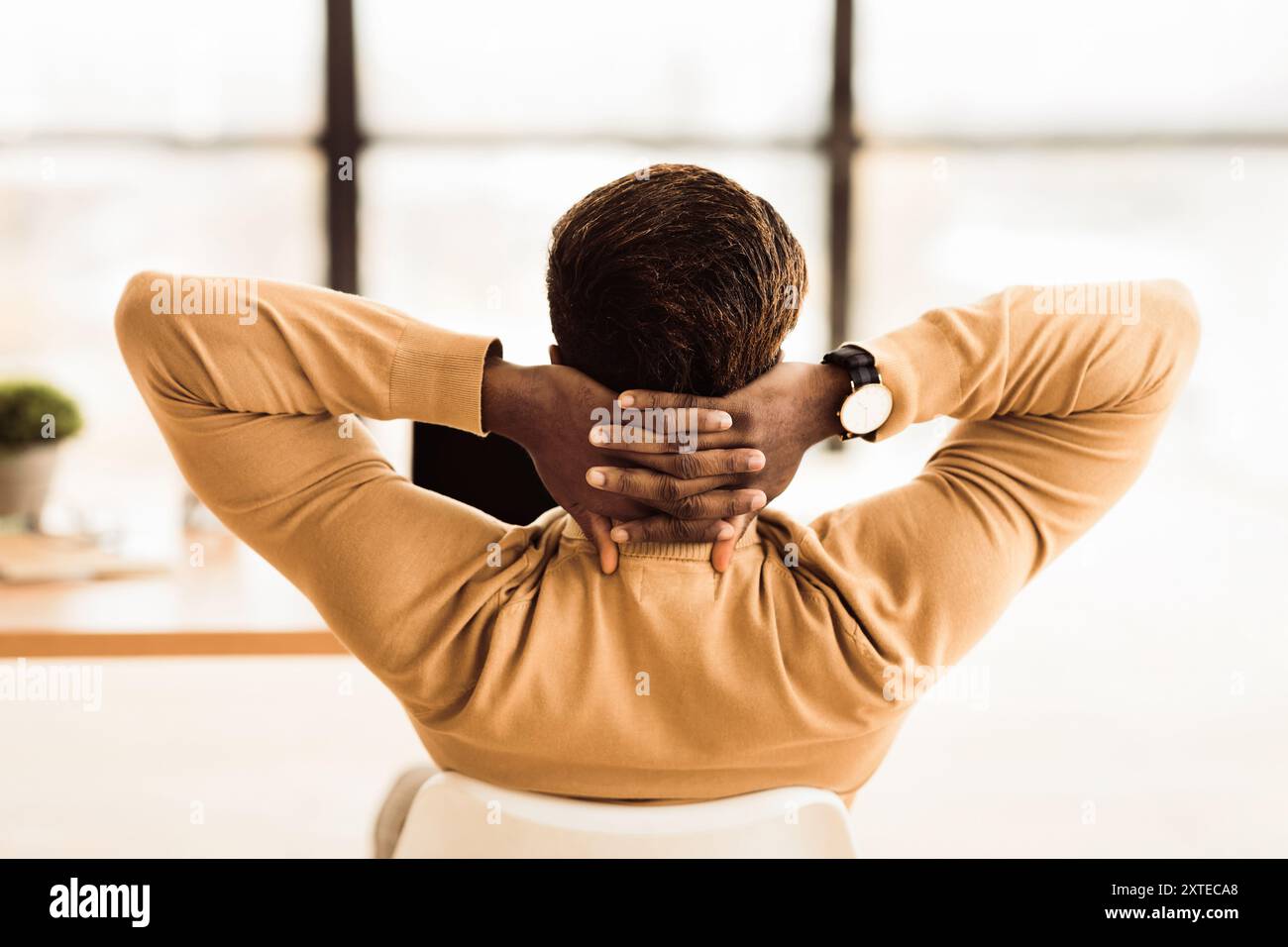 Rear view tired african american hi-res stock photography and images ...