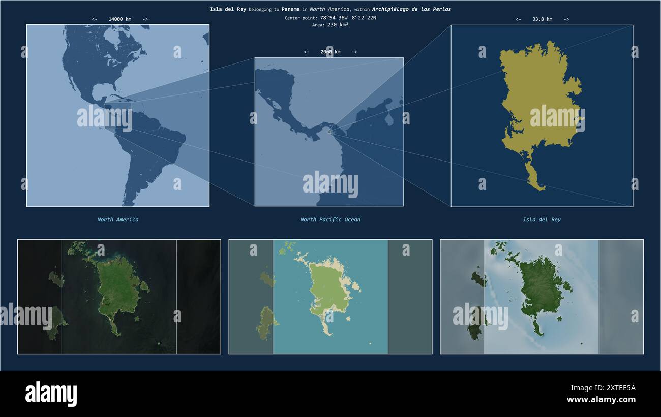 Isla del Rey in the North Pacific Ocean - belonging to Panama ...