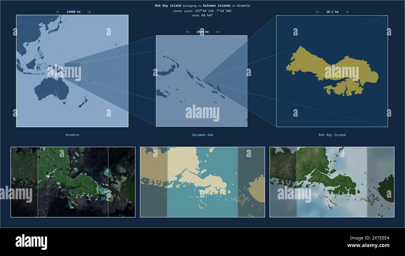 Rob Roy Island in the Solomon Sea - belonging to Solomon Islands ...