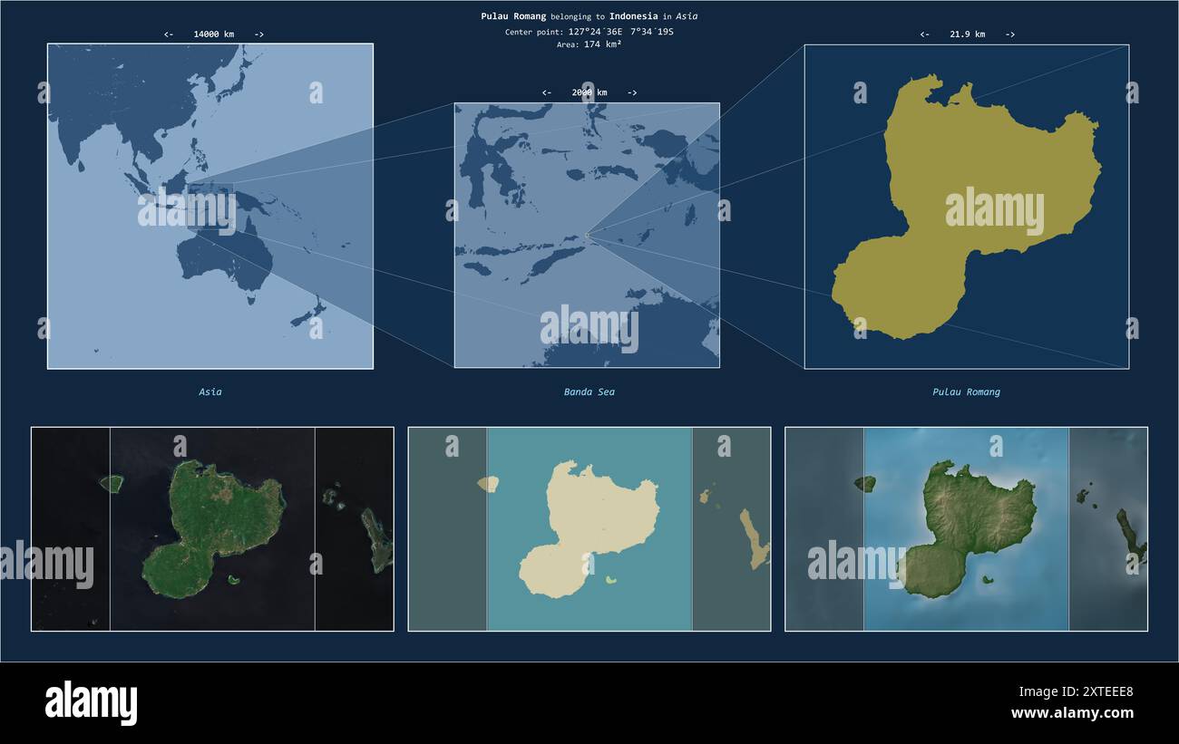 Pulau Romang in the Banda Sea - belonging to Indonesia. Described ...