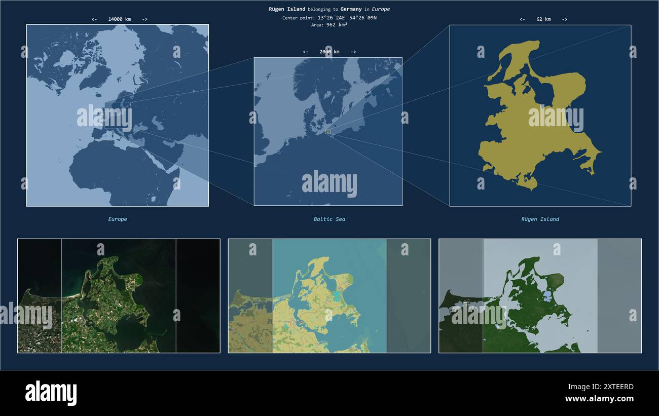 Rugen Island in the Baltic Sea - belonging to Germany. Described ...