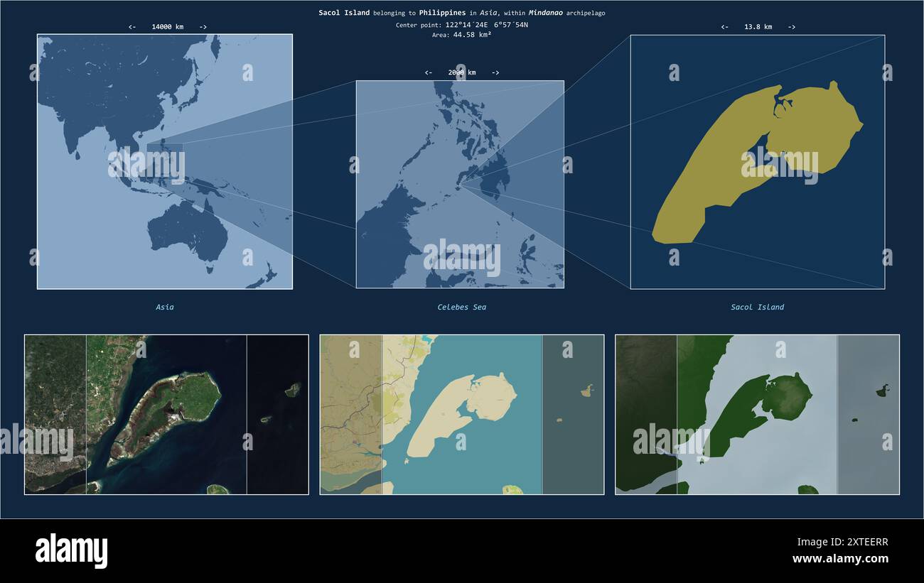Sacol Island in the Celebes Sea - belonging to Philippines. Described ...