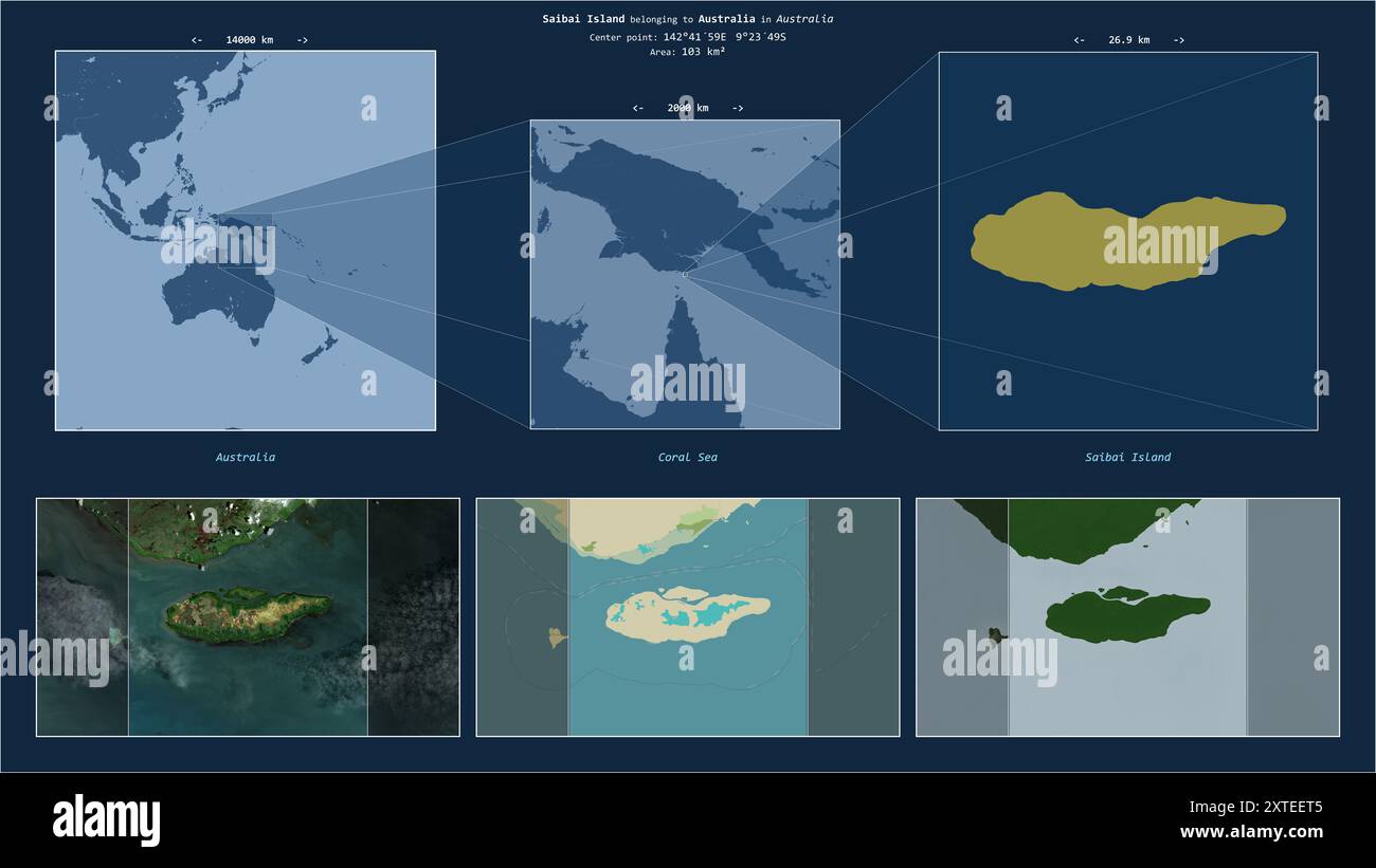 Saibai Island in the Coral Sea - belonging to Australia. Described ...