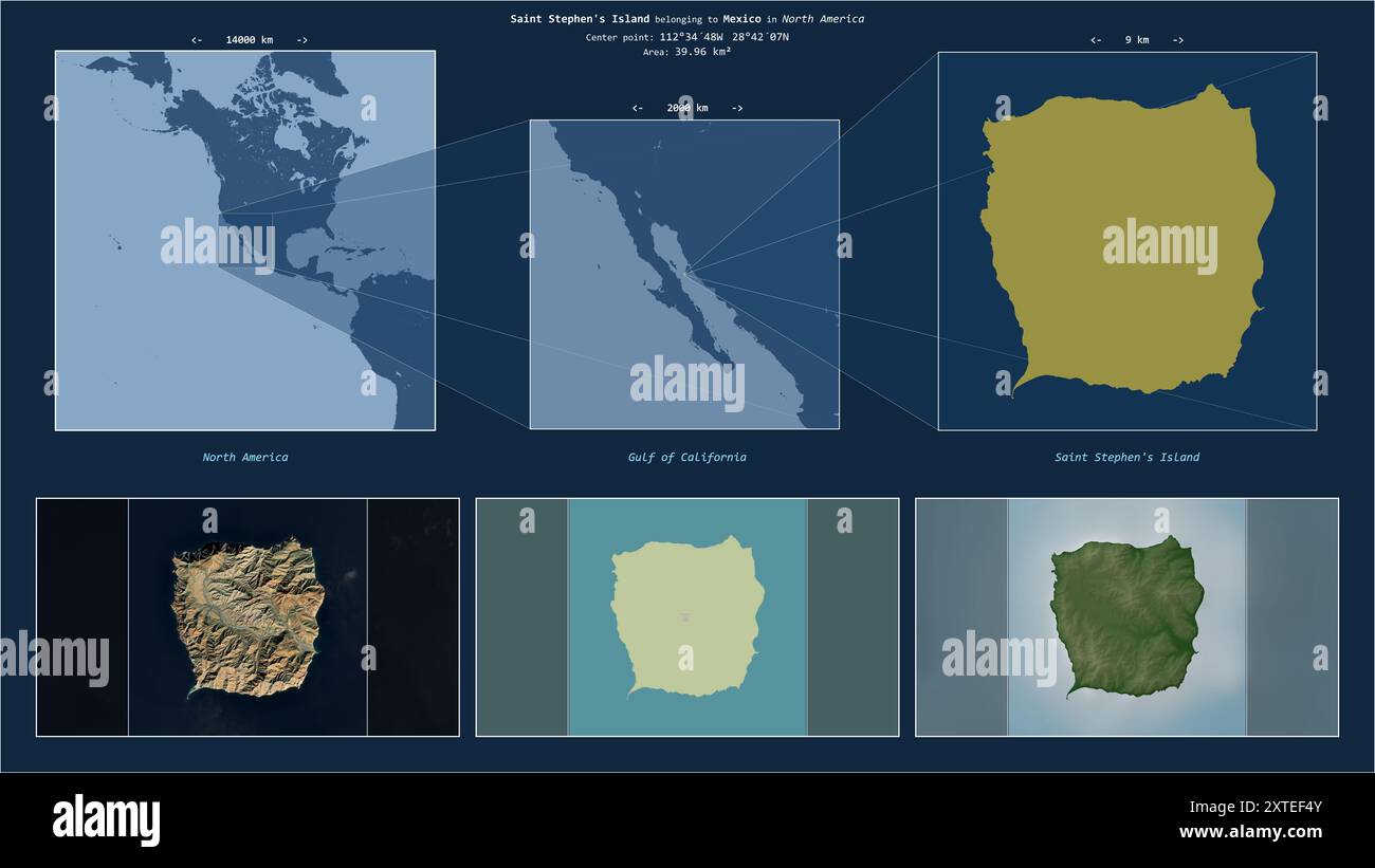 Saint Stephen's Island in the Gulf of California - belonging to Mexico ...