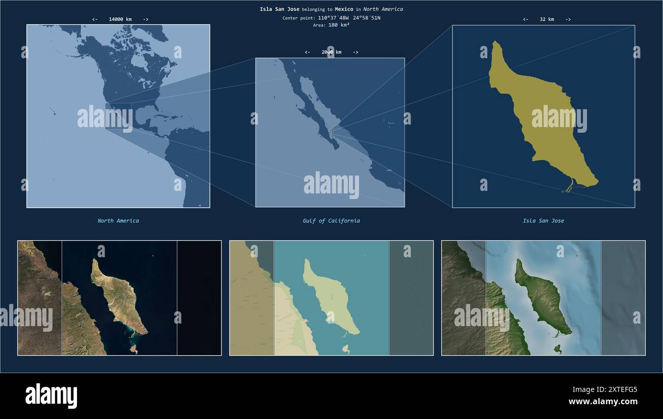 Isla San Jose in the Gulf of California - belonging to Mexico ...