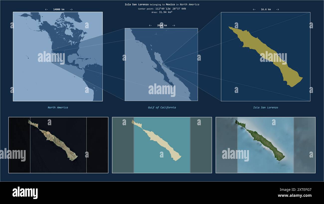 Isla San Lorenzo in the Gulf of California - belonging to Mexico ...