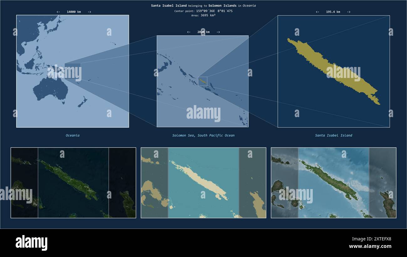 Santa Isabel Island in the Solomon Sea - belonging to Solomon Islands ...