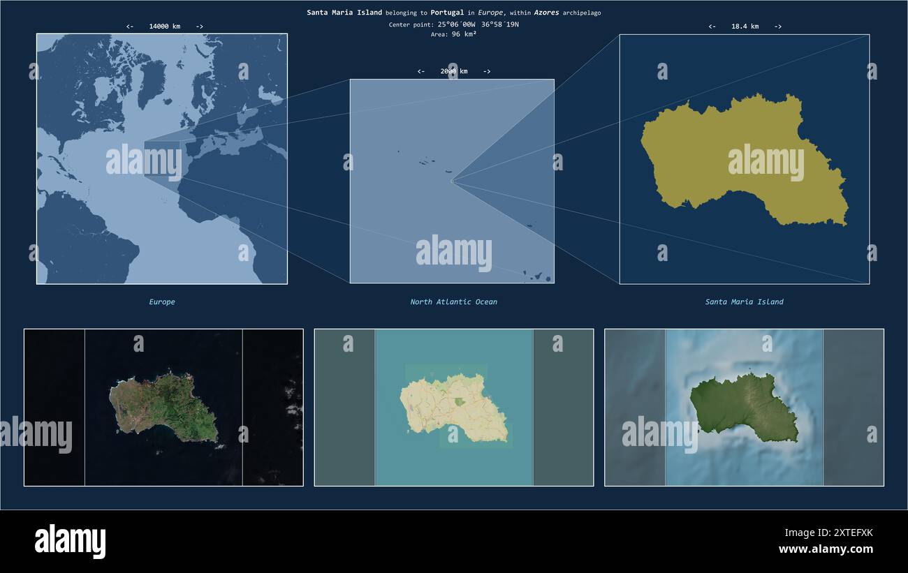 Santa Maria Island in the North Atlantic Ocean - belonging to Portugal ...