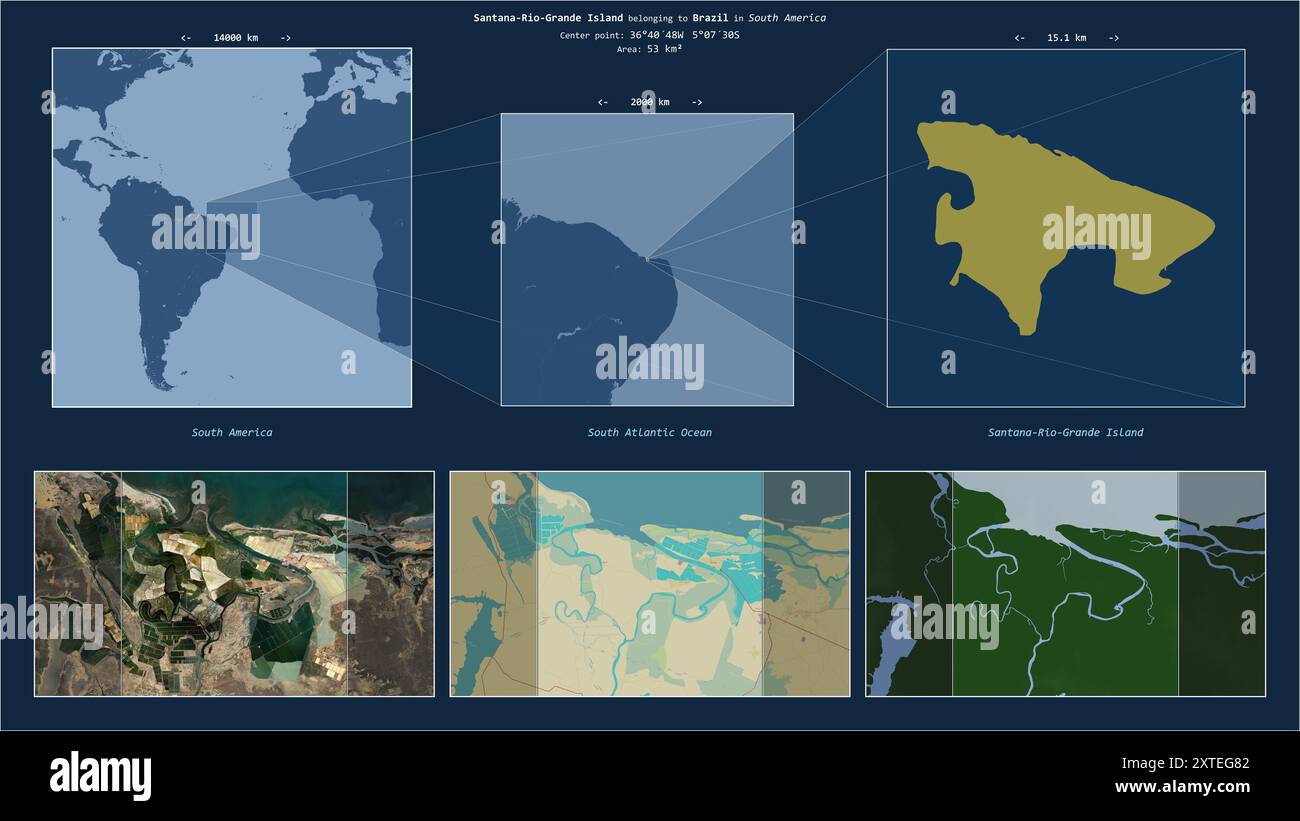 Santana-Rio-Grande Island in the South Atlantic Ocean - belonging to ...