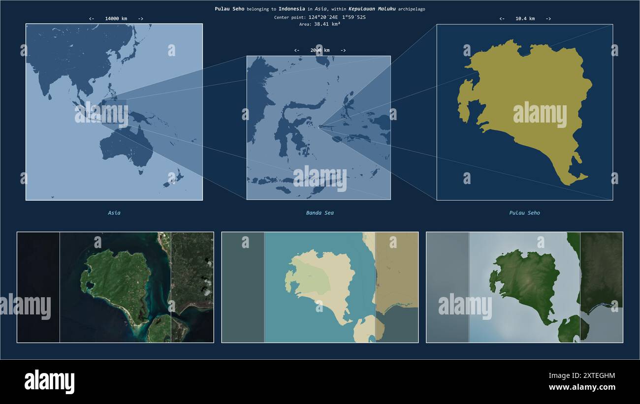 Pulau Seho in the Banda Sea - belonging to Indonesia. Described ...