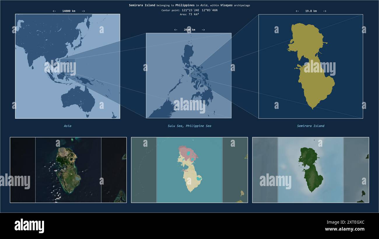 Semirara Island in the Sulu Sea - belonging to Philippines. Described ...